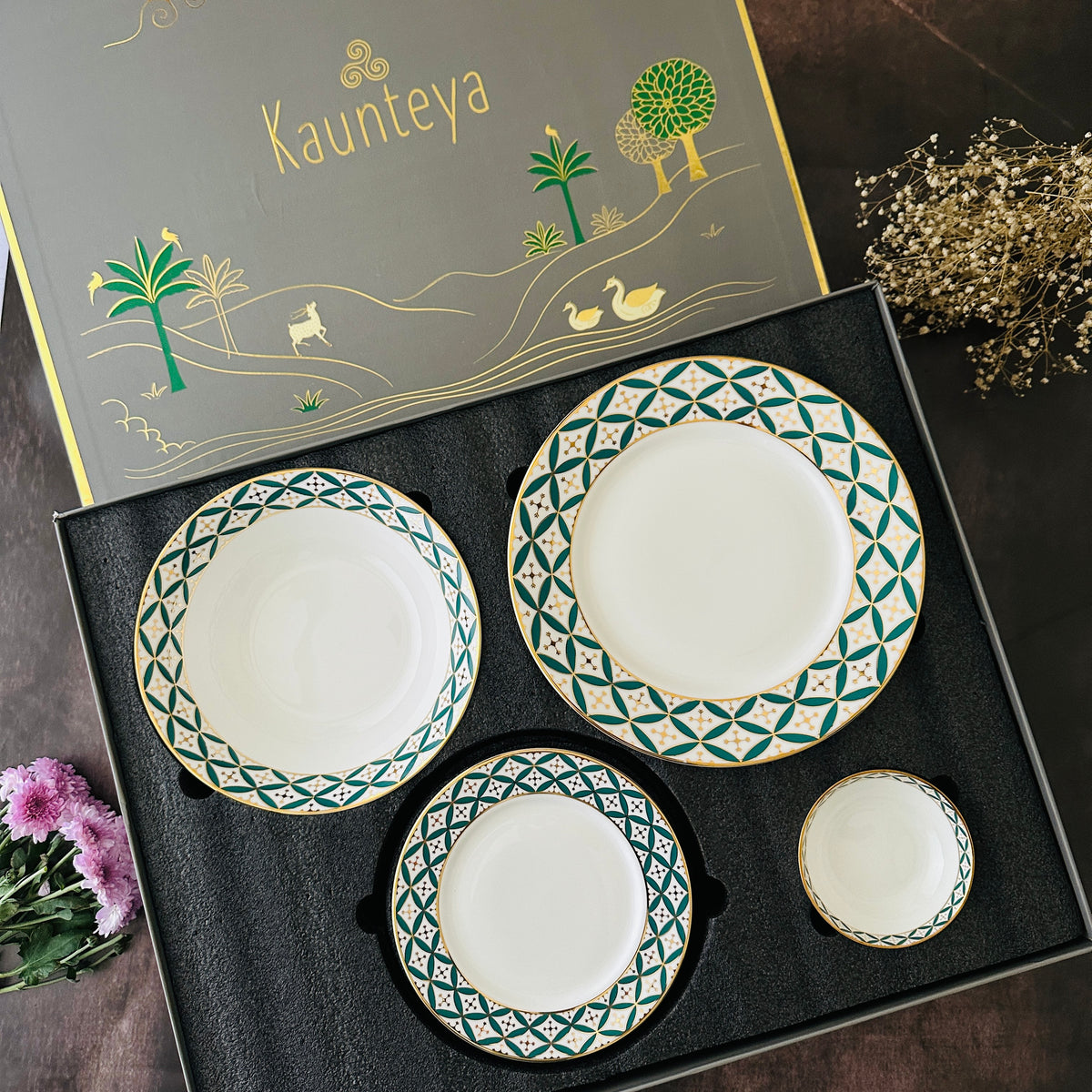 Grand Gift Box - Jyamiti Dinner Set – Kaunteya